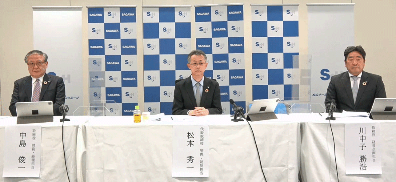 SGHD／3月期の売上高9.7％減、営業利益13.1％減 ─ 物流ニュースのLNEWS