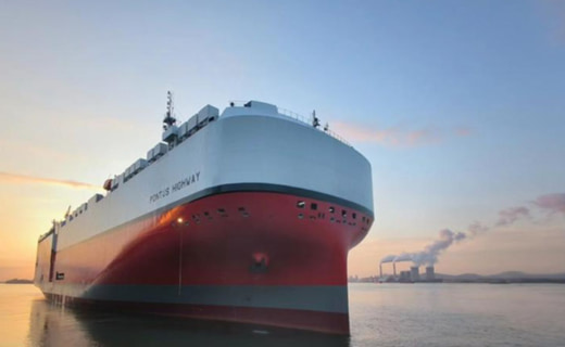 川崎汽船／LNG燃料の自動車専用船「PONTUS HIGHWAY」が竣工 ─ 物流ニュースのLNEWS